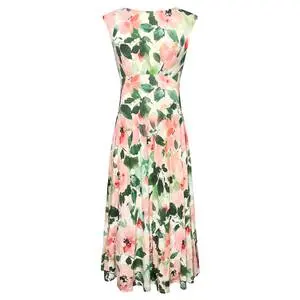 ALIE STREET LONDON Luna Midi Dress Peony Pink - Green