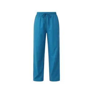 ASHITA FERNANDES Straight-leg Pants With Elastic Waistband - Blue