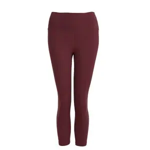 PERKY PEACH Move More Burgundy Capri Leggings
