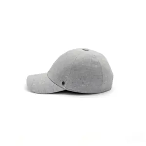 DORIA 1905 Striped Linen Baseball Cap - Grey
