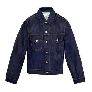HEGARTY Trucker Jacket In Raw Indigo Denim - Blue