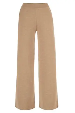 SALANIDA Neutrals Bene Merino Wide Pants - Beige