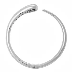 LUCY QUARTERMAINE Solid Sterling Luna Bangle - Silver