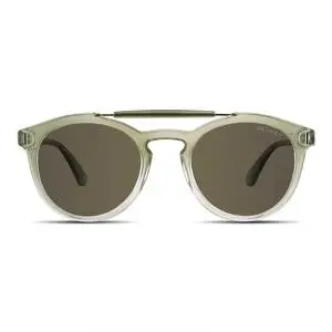 VELVET EYEWEAR Neutrals / Retro Sunglass Style Amelia - Green
