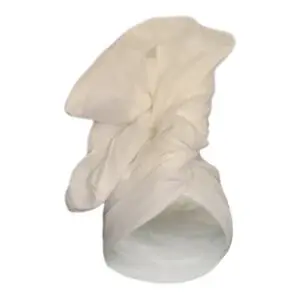 ROMER MILLINERY Twisturban Turban In Linen - White