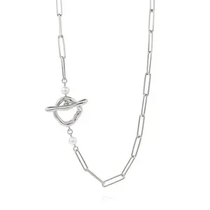 Côté Caché Coral & Shore Chain Necklace - Silver