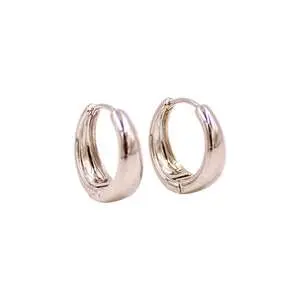 1610ISTANBUL Everyday Hoop Earrings - Grey