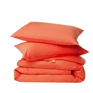 CANADIAN DOWN & FEATHER COMPANY Duvet Cover Set With Three Sided Zipper, Us Xl King / Uk Emperor Persimmon - Red