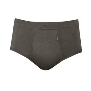 ZD ZERO DEFECTS Saturno Fly Front Brief – Natural Comfort Soy Fiber Color Dark - Green