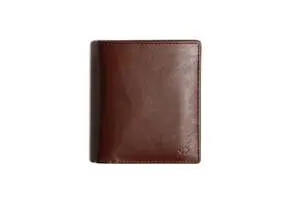 HARBER LONDON Leather Bifold Wallet With Rfid Protection Deep - Brown