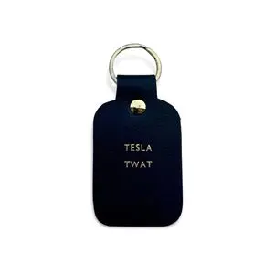 VIDA VIDA Tesla Twat Key Ring Navy - Blue