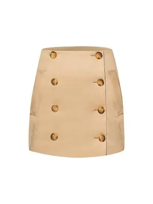TIA DORRAINE Button Front Mini Skirt
