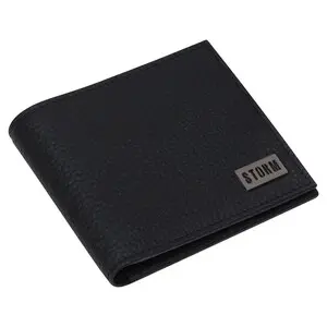 STORM Cares Leather Emboss Wallet - Black