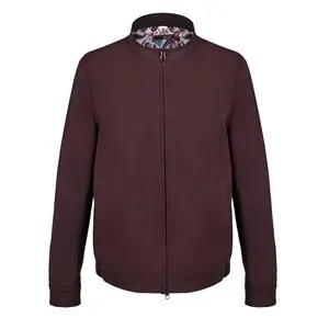 DAVID WEJ Ashford Relaxed Zip Through Jacket - Brown