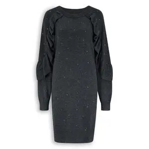 MAISON WANDA Dropped Ruffle Dress