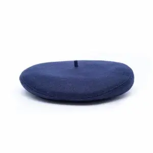 ANTHONY PETO Beret Wool Navy - Blue