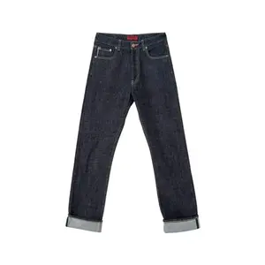 DIN & DEEN Regular Fit Raw-effect White Selvedge Denim Jeans Katana Collection