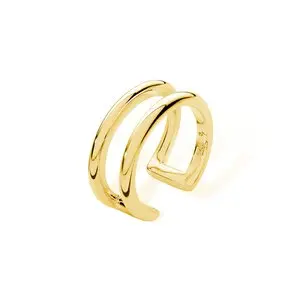 LUCY QUARTERMAINE Art Deco Ear Cuff In Vermeil - Gold