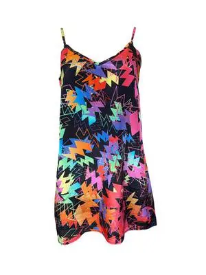 ANY OLD IRON Multicolor Zowie Short Dress - Black