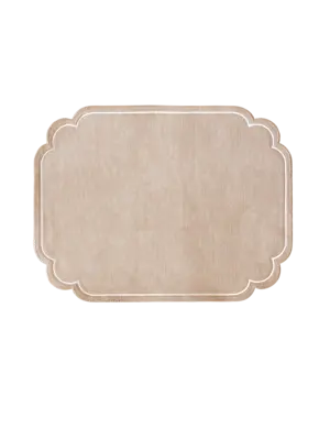 Twig New York Lane Set Of Two Placemats Beige - Pink
