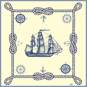 RALUFINEART Silk Scarf Nautical Chic Color - Yellow