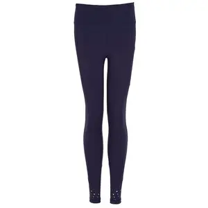 PERKY PEACH High Rise Laser 7/8 Navy Leggings - Blue