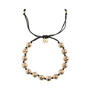 ADRIANA PAPPAS DESIGNS Bella Bracelet On Colored Cord - Black