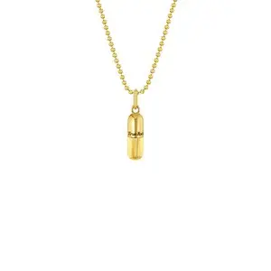 TRUE ROCKS Plated Small Pill Pendant