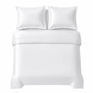 PURE PARIMA Triple Luxe Sateen Duvet Cover Set Arctic - White
