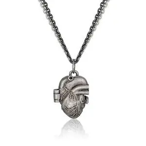 Cartography Heart Shaped Necklaces