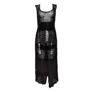 PALOMA LIRA Hole Sweater Dress - Black