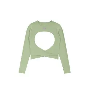 ALTRA VOLTA Pistachio Open-back Top - Green