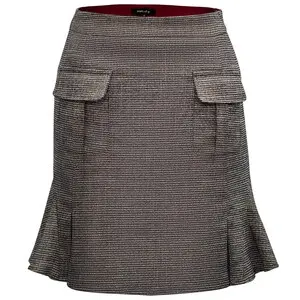 SMART AND JOY Short Skirt With Patch Pockets And Wide Ruffle