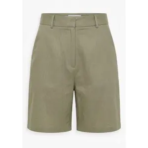 ASHITA FERNANDES Mid-thigh, Tailored Relaxed Fit Shorts - Green