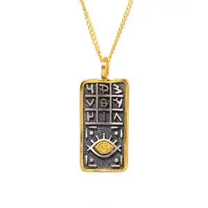 EBRU JEWELRY Gold And Silver Evil Eye Pendant Necklace - Gold/silver