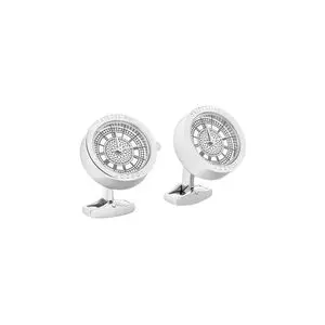 Tateossian Big Ben Watch Cufflinks In Stainless Steel - Silver