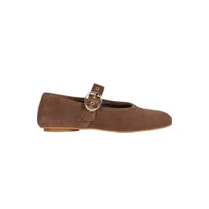 CARNEVALE Filipa Chocolate Ballet Flats - Brown
