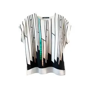 LAURA DAILI White / Black Vitrum Blouse - White/black