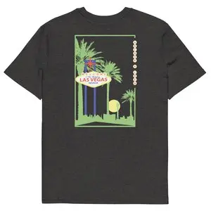 ANCHOR & CREW Heather Las Vegas Landmark Organic Cotton T-shirt - Black