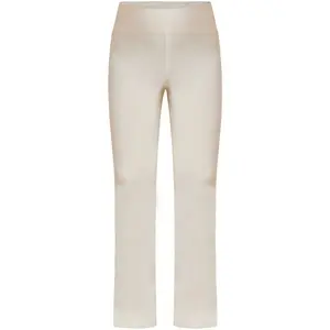 KNOWN SUPPLY Flare Cotton Pants Dawn Pearl