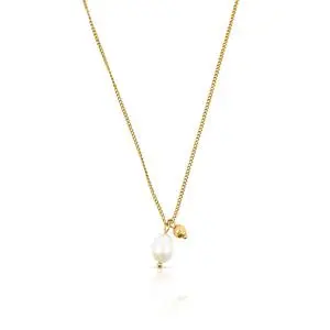 EVER JEWELLERY Uptown Pearl Pendant Necklace - Gold