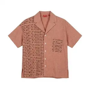 STUDIO AFUERA Barranco Peach Linen Shirt - Orange
