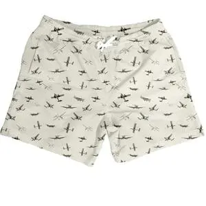 Jacques Zolty Neutrals Kai Swimwear Planes Off - White