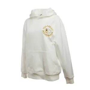 MIRACLES MANIFESTER Good Luck Embroidered Hoodie - White