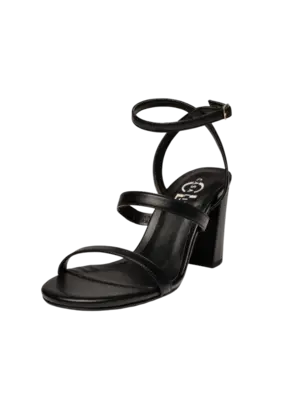 CASA LILY Lina Block Heel Sandal - Black