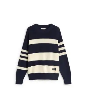 THINKING MU Organic Cotton Striped Sweater Santos