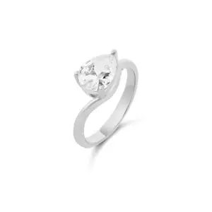 SHYMI Pear Shape Wave Ring - Silver