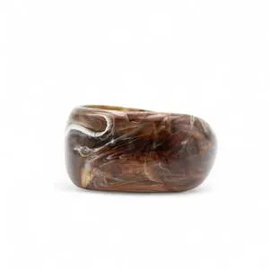 MISS CECILIA Mocha Marble Bangle - Brown