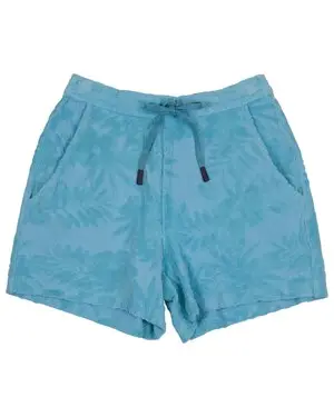 LORDS OF HARLECH Tess Teal Drawstring Terry Toweling Short - Blue