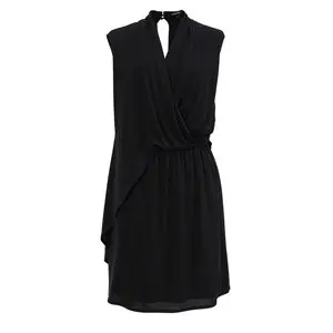 SMART AND JOY Drapy Asymmetrical Dress - Black